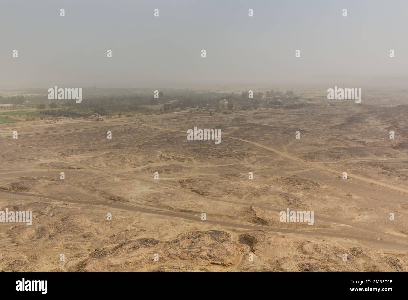 Aerial view of Bahariya oasis, Egypt Stock Photo - Alamy