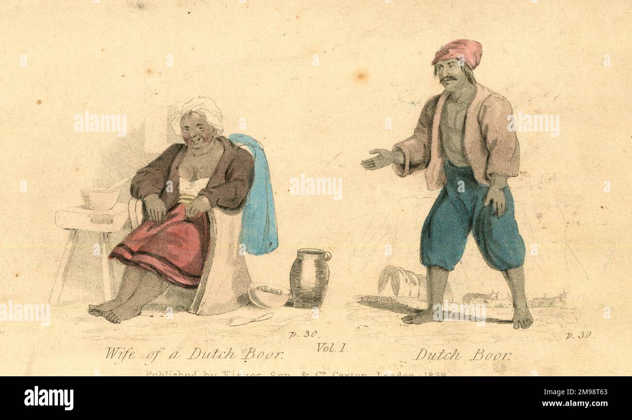 Dutch Boer and Wife, South Africa Stock Photo - Alamy