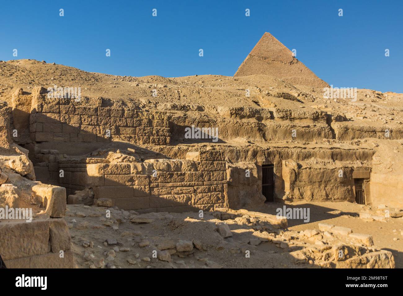 Underground tombs at Giza pyramids, Egypt Stock Photo - Alamy