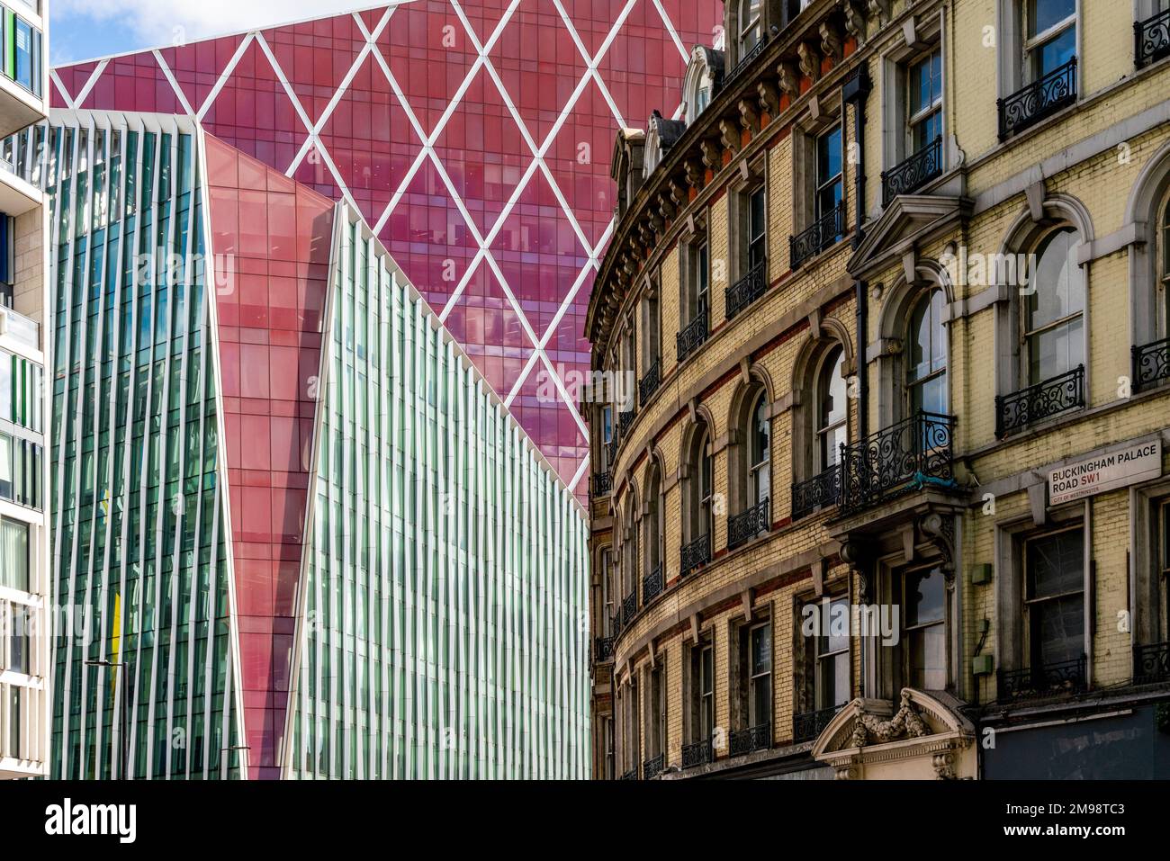 Old and New Architecture, Victoria Station Area, London, Uk Stock Photo ...