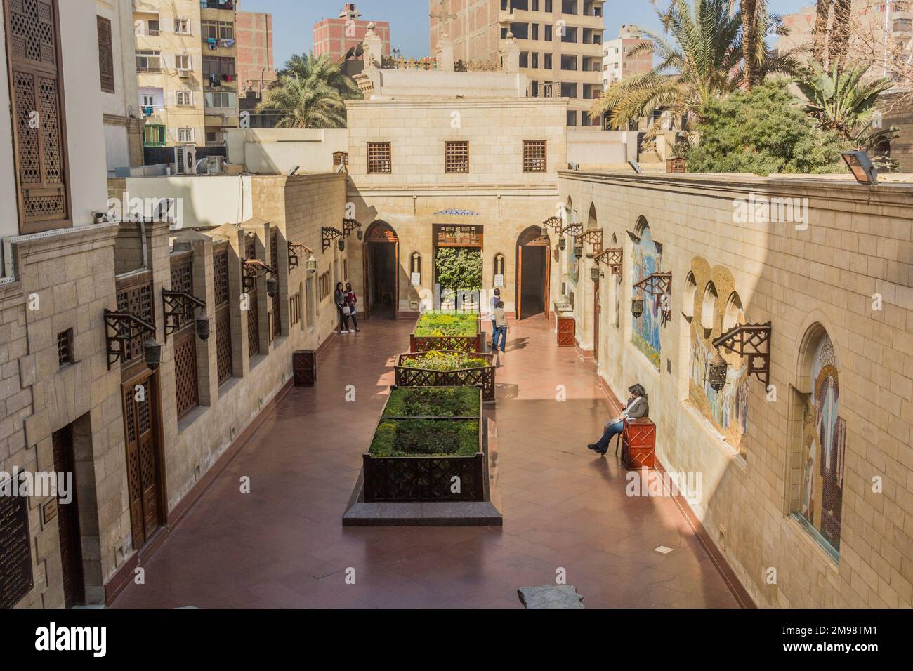 Christian cross in egyptian temple hi-res stock photography and images ...