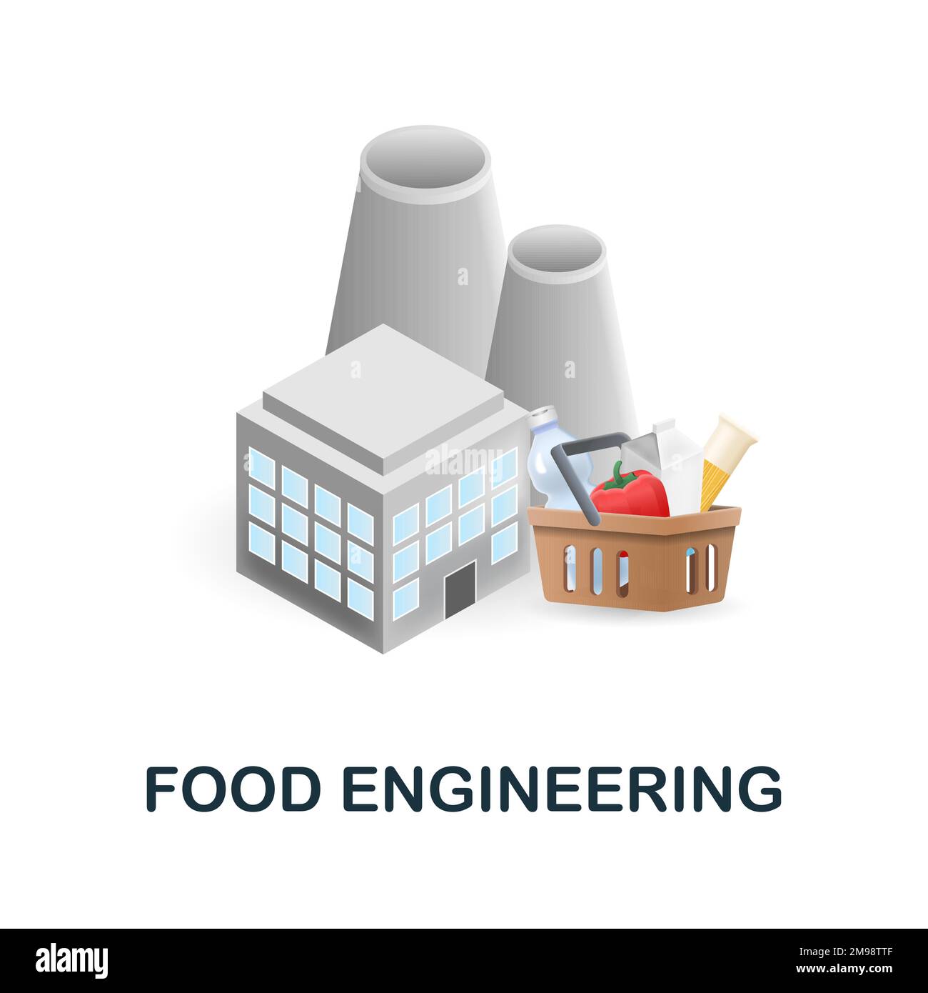 Food Engineering icon. 3d illustration from engineering collection ...