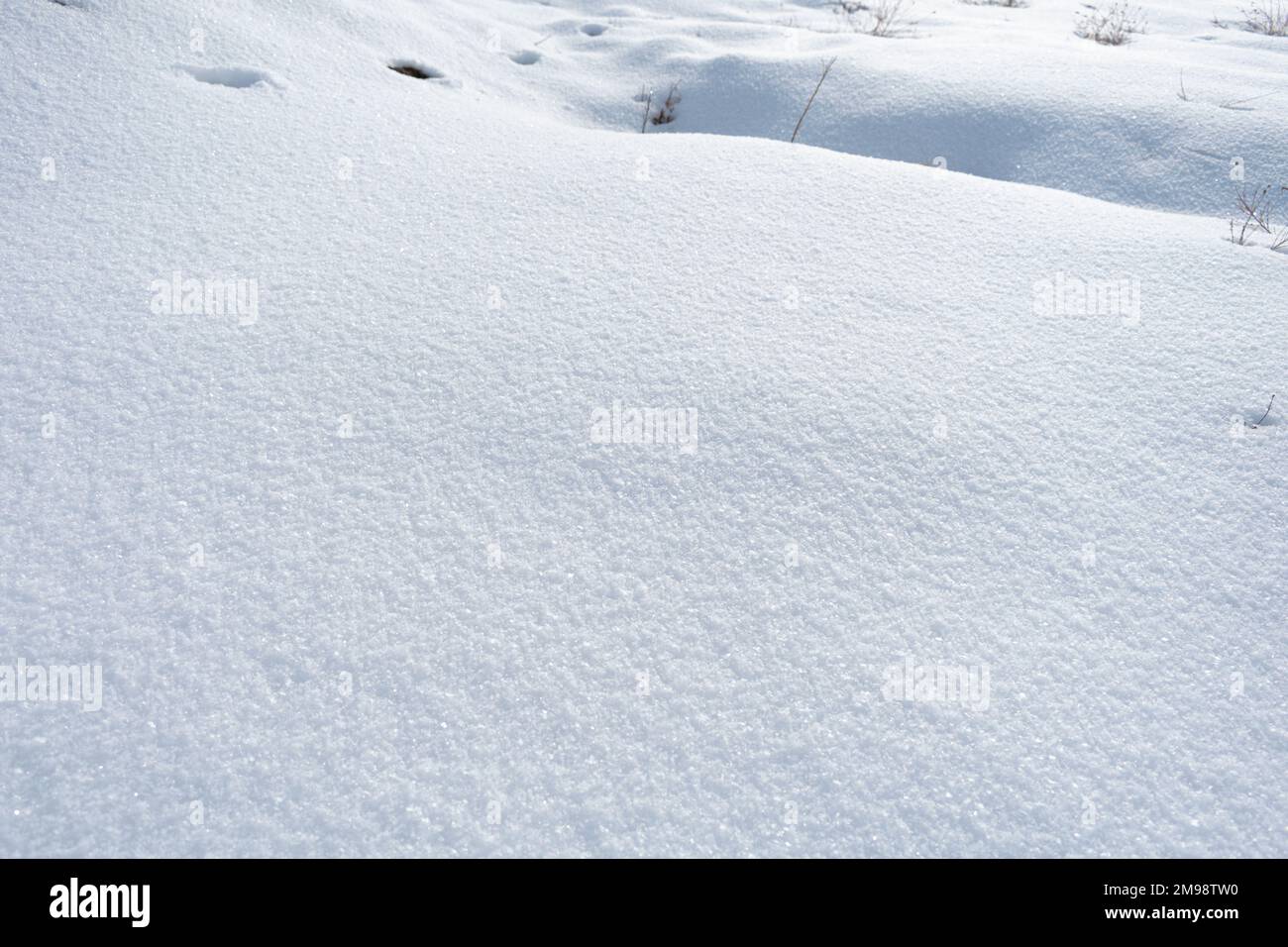 Beautiful texture of snow Stock Photo - Alamy