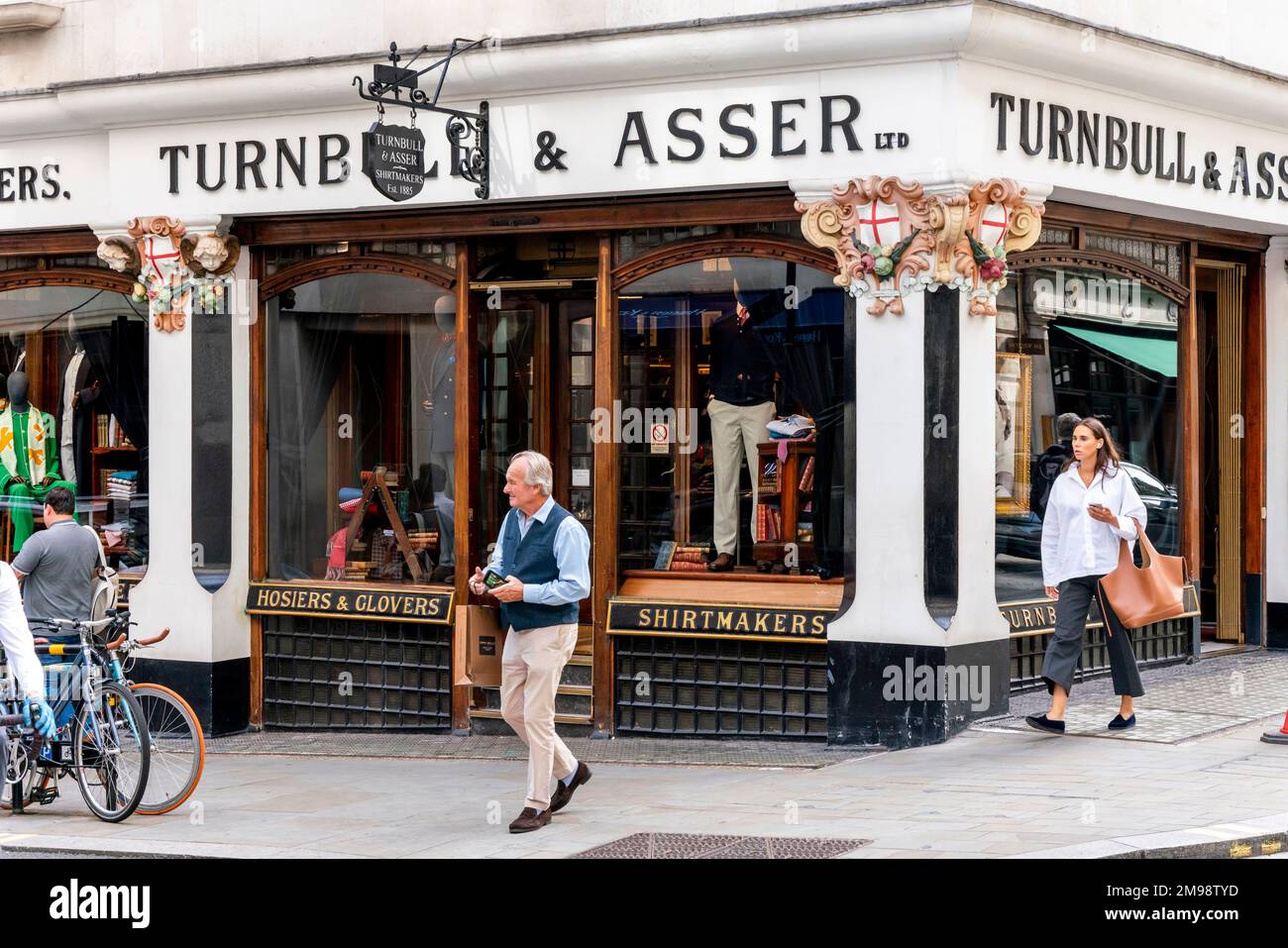 Turnbull & Asser Mens Clothing Store, Jermyn Street, London, Uk Stock ...