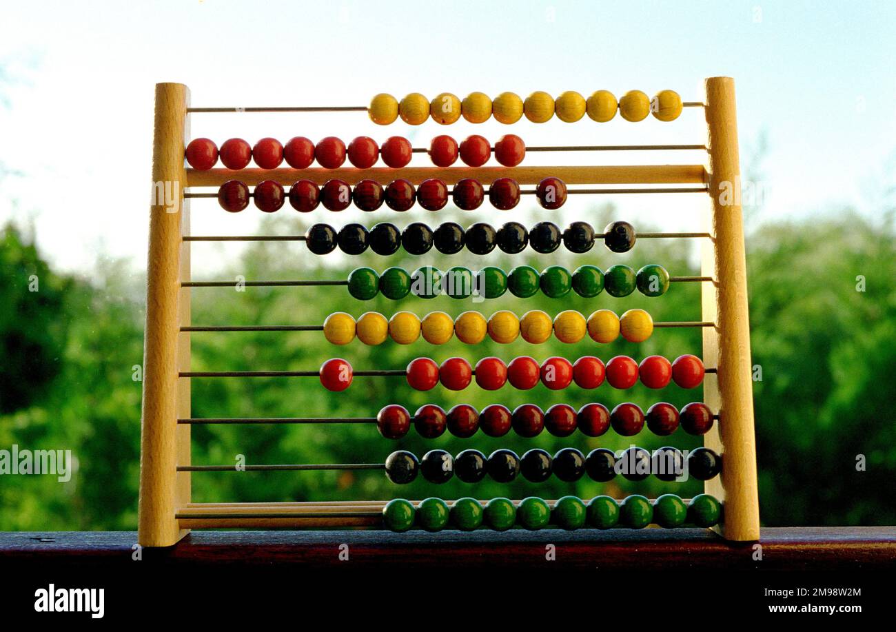 Colorful abacus in Provence Var Stock Photo - Alamy