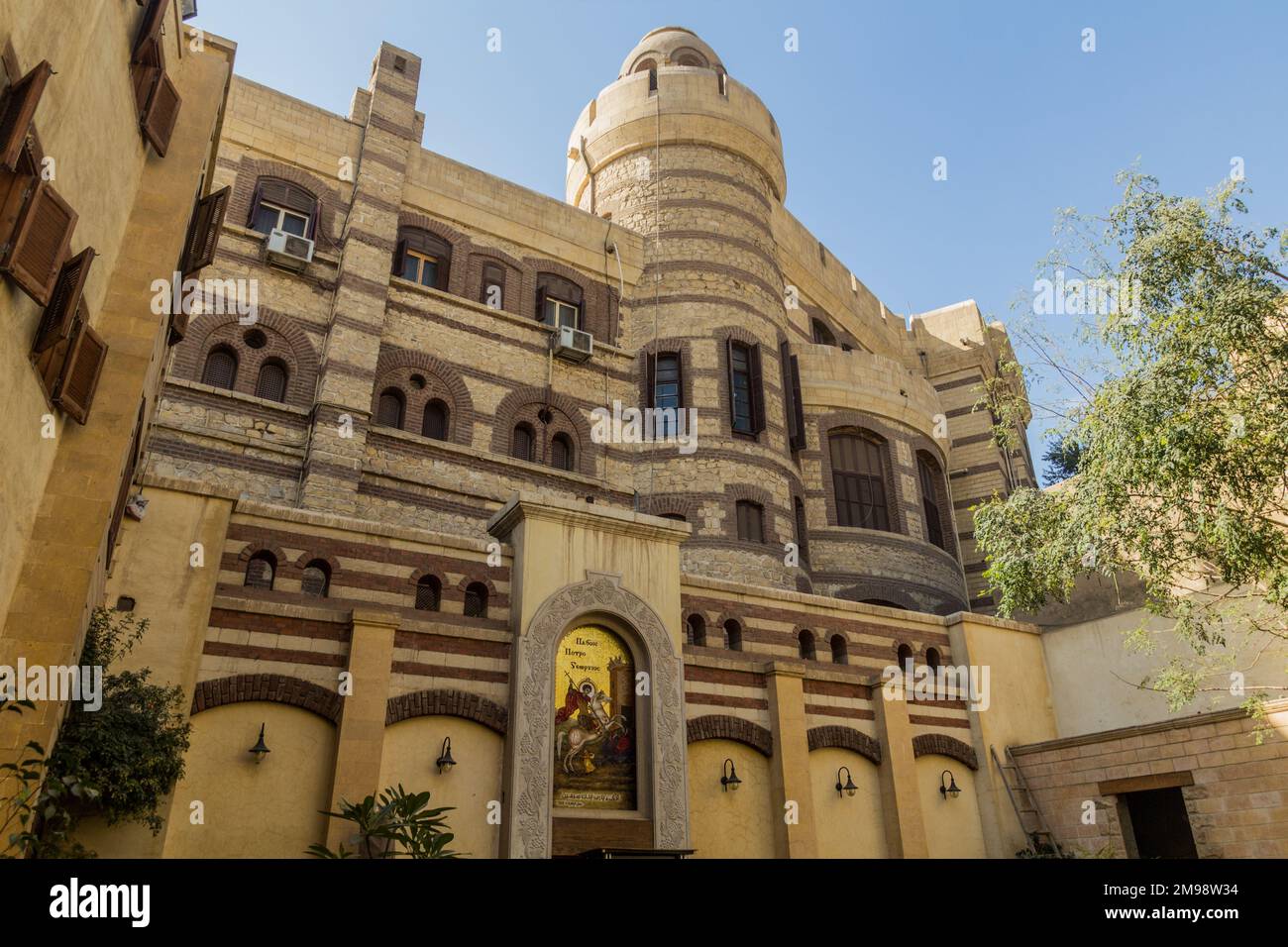 Christian cross in egyptian temple hi-res stock photography and images ...