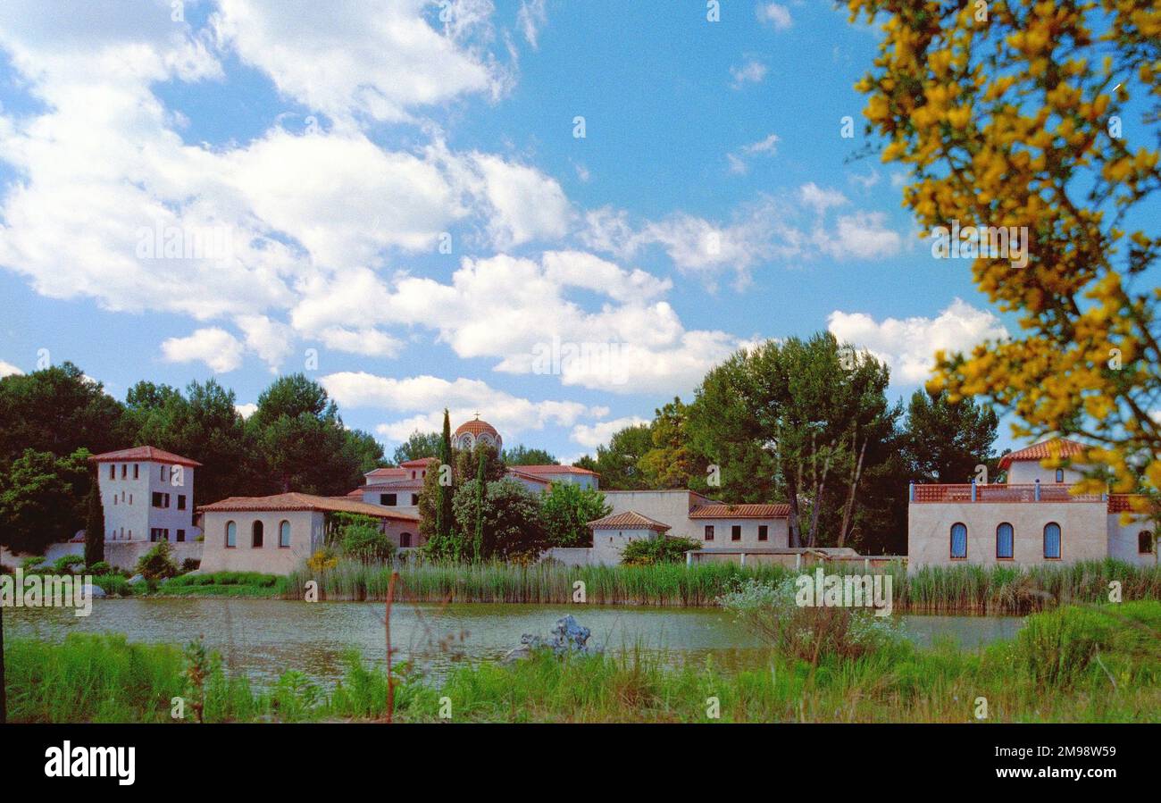 Pond of the St Michel Orthodox monastery in Lorgues Var Provence Stock ...