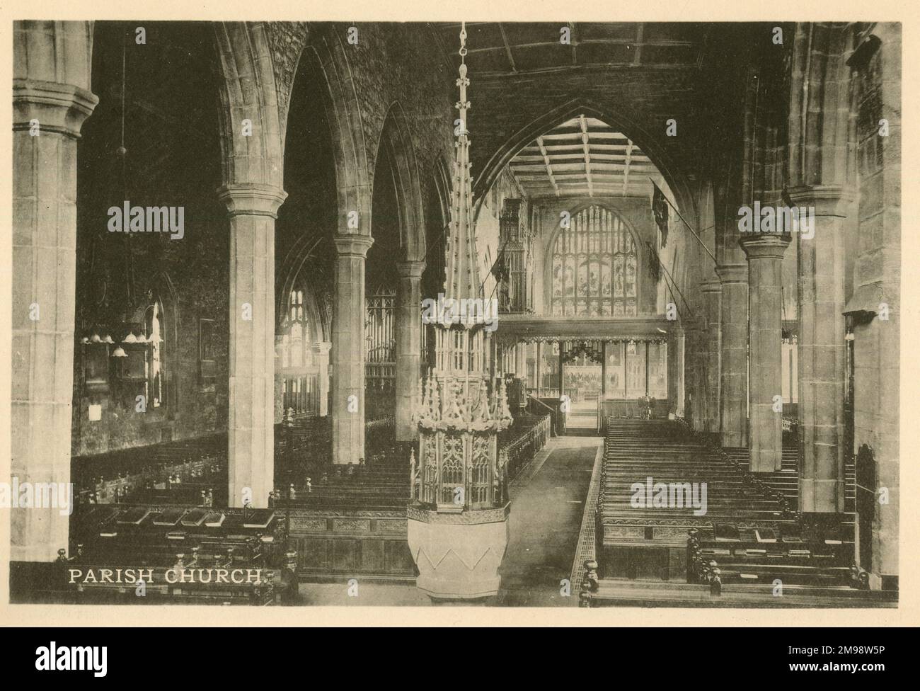 Interior of Parish Church, Halifax, Yorkshire Stock Photo - Alamy