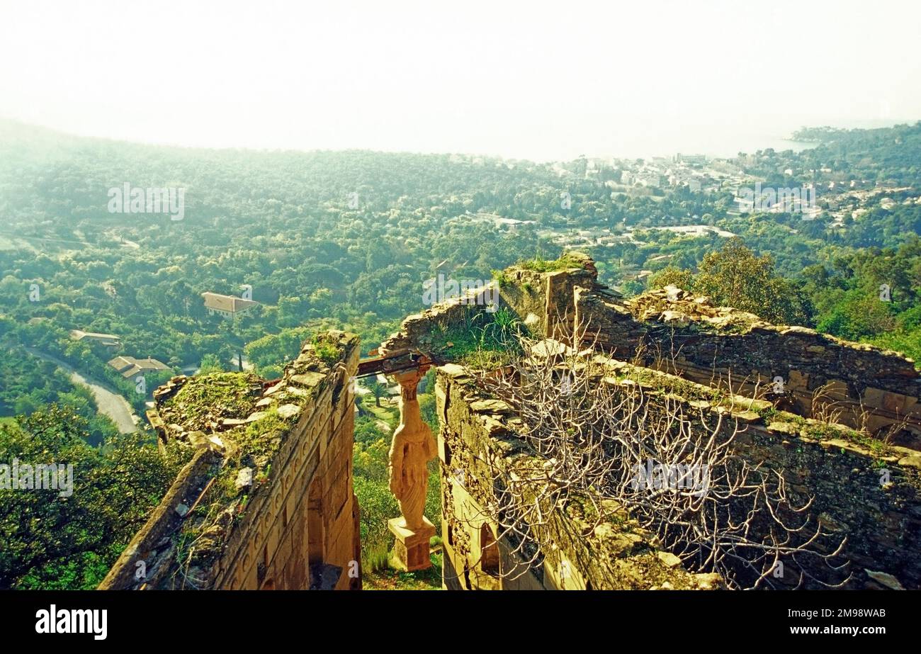 Ruins of the Temple of Hercules at Cavalière in the Var Provence Stock ...