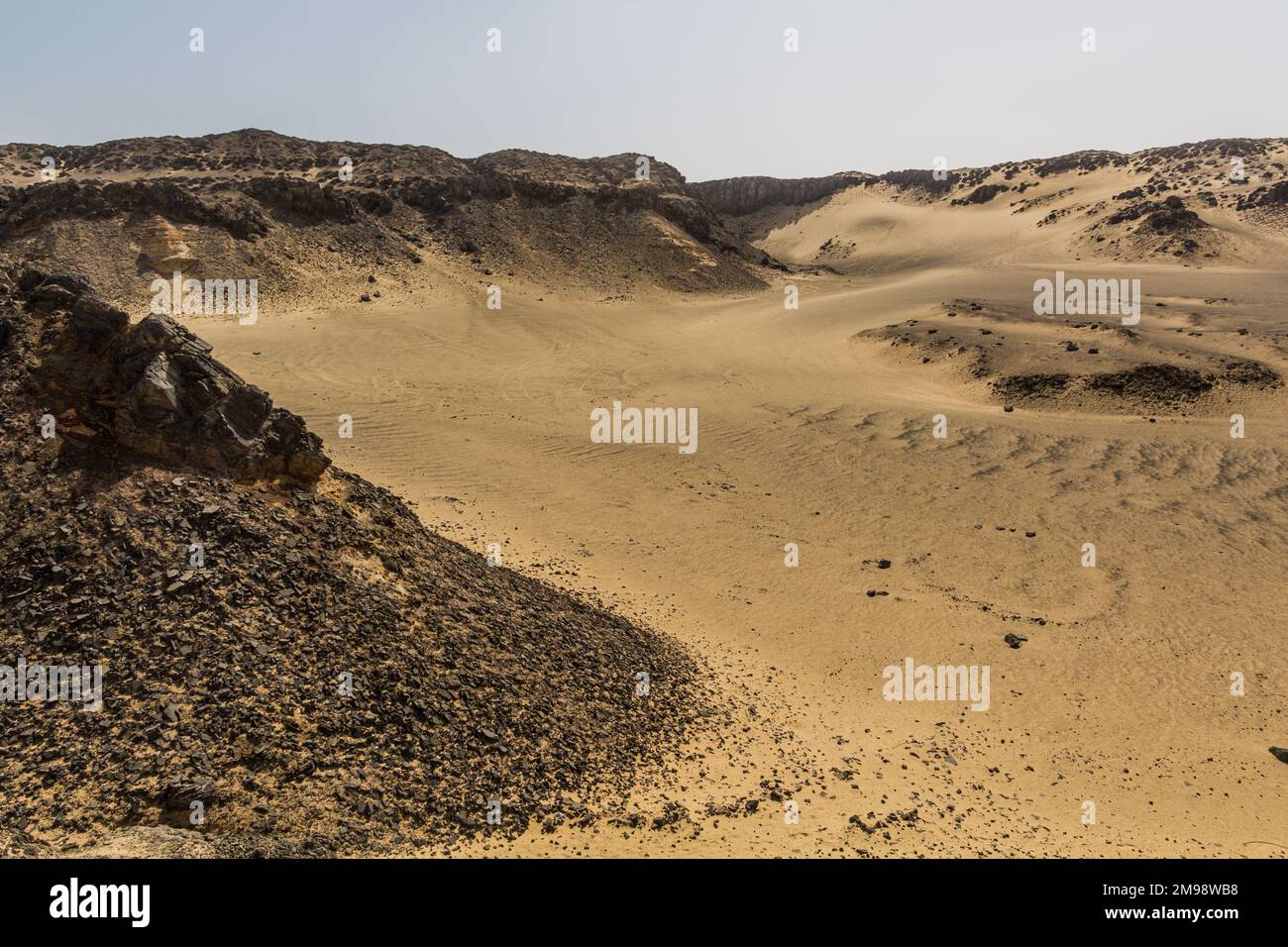 Desert moon-like landscape near Bahariya oasis, Egypt Stock Photo - Alamy