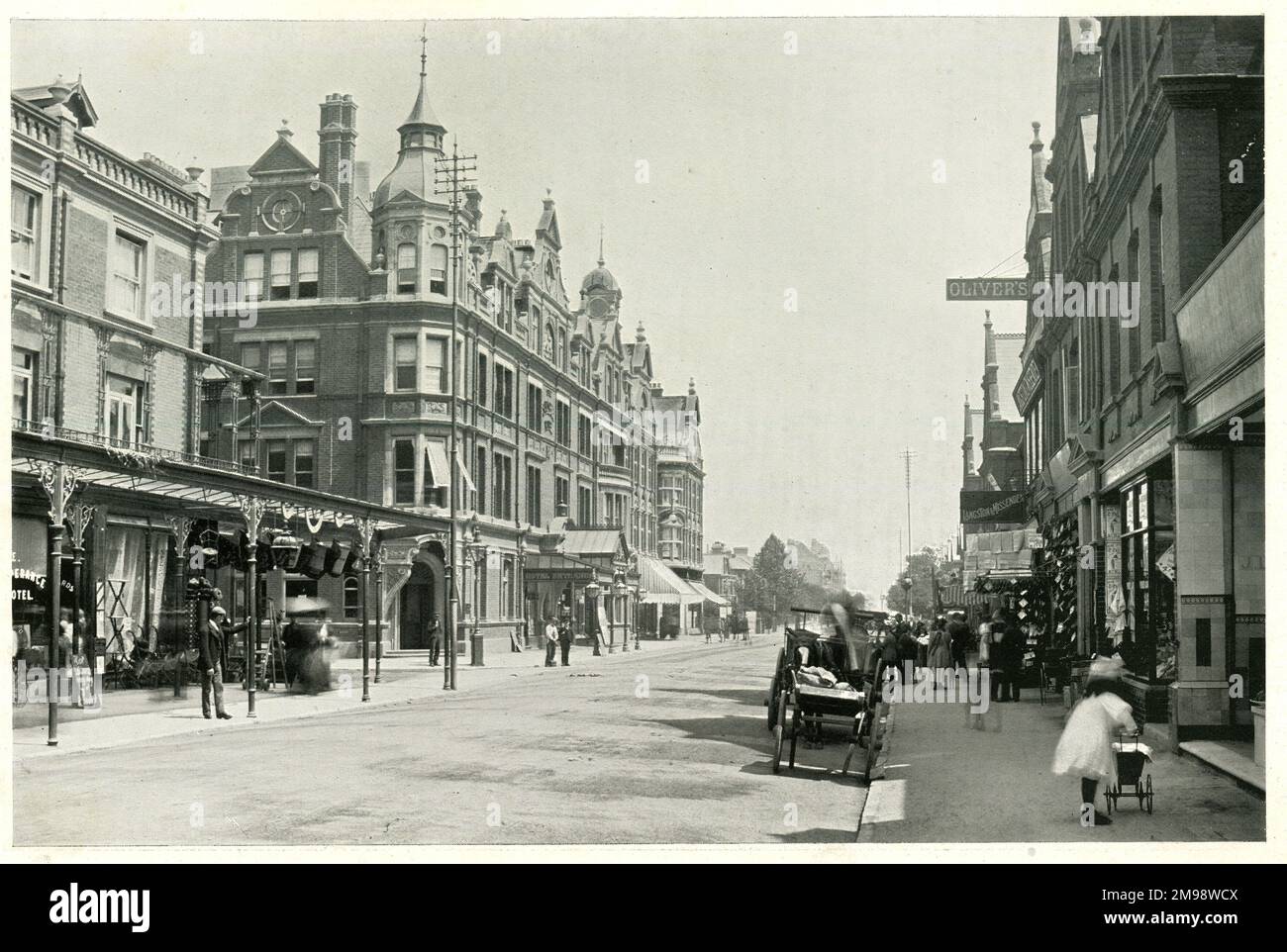 Street scene in Boscombe, Dorset Stock Photo - Alamy