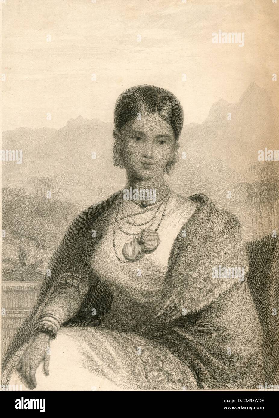 The Queen of Candy, portrait by William Daniell Stock Photo - Alamy