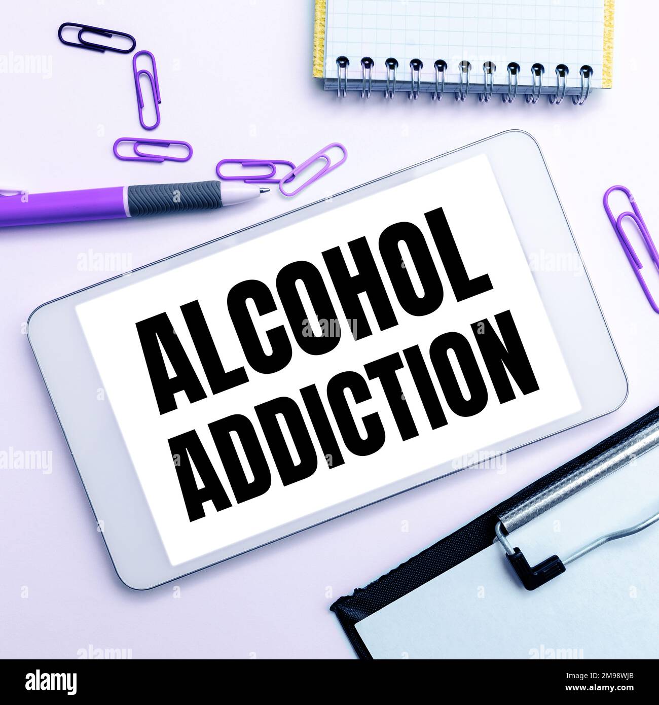 Text showing inspiration Alcohol Addiction, Word for characterized by ...
