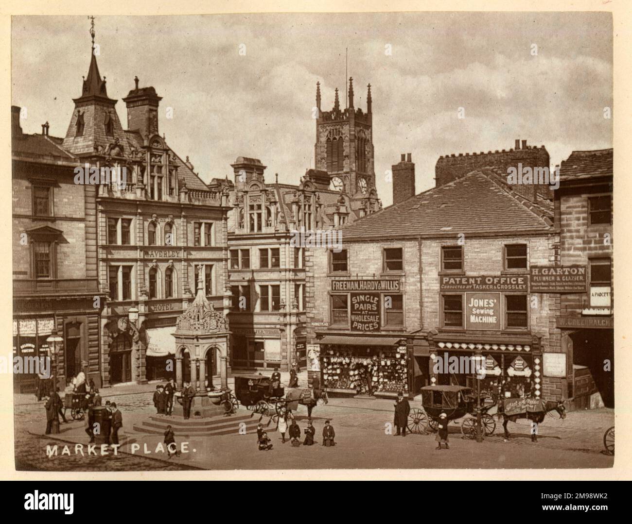 Market Place, Huddersfield, Yorkshire Stock Photo - Alamy
