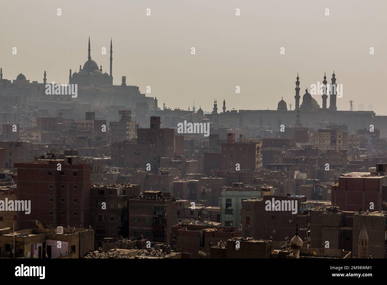View of Cairo citadel skyline, Egypt Stock Photo - Alamy