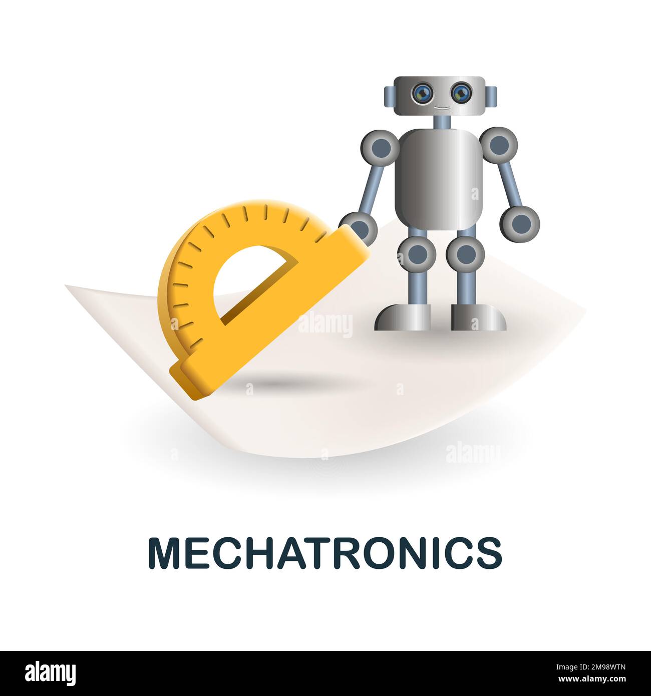 Mechatronics icon. 3d illustration from engineering collection ...