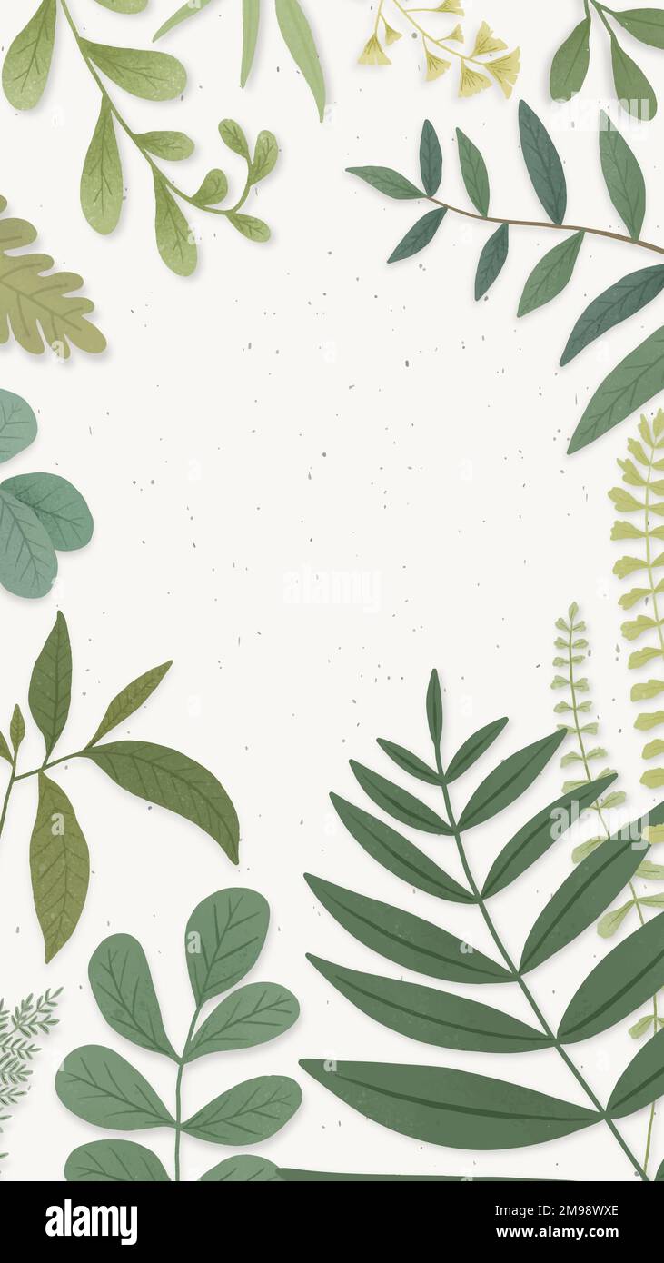 Botanical frame on a beige background vector Stock Vector Image & Art ...