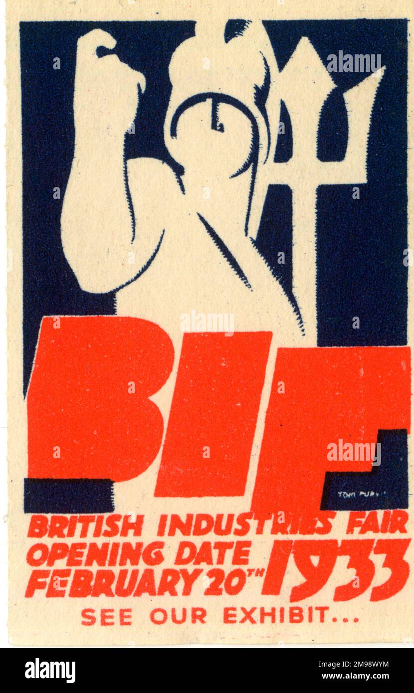 Poster design, British Industries Fair, opening 20 February 1933, by ...