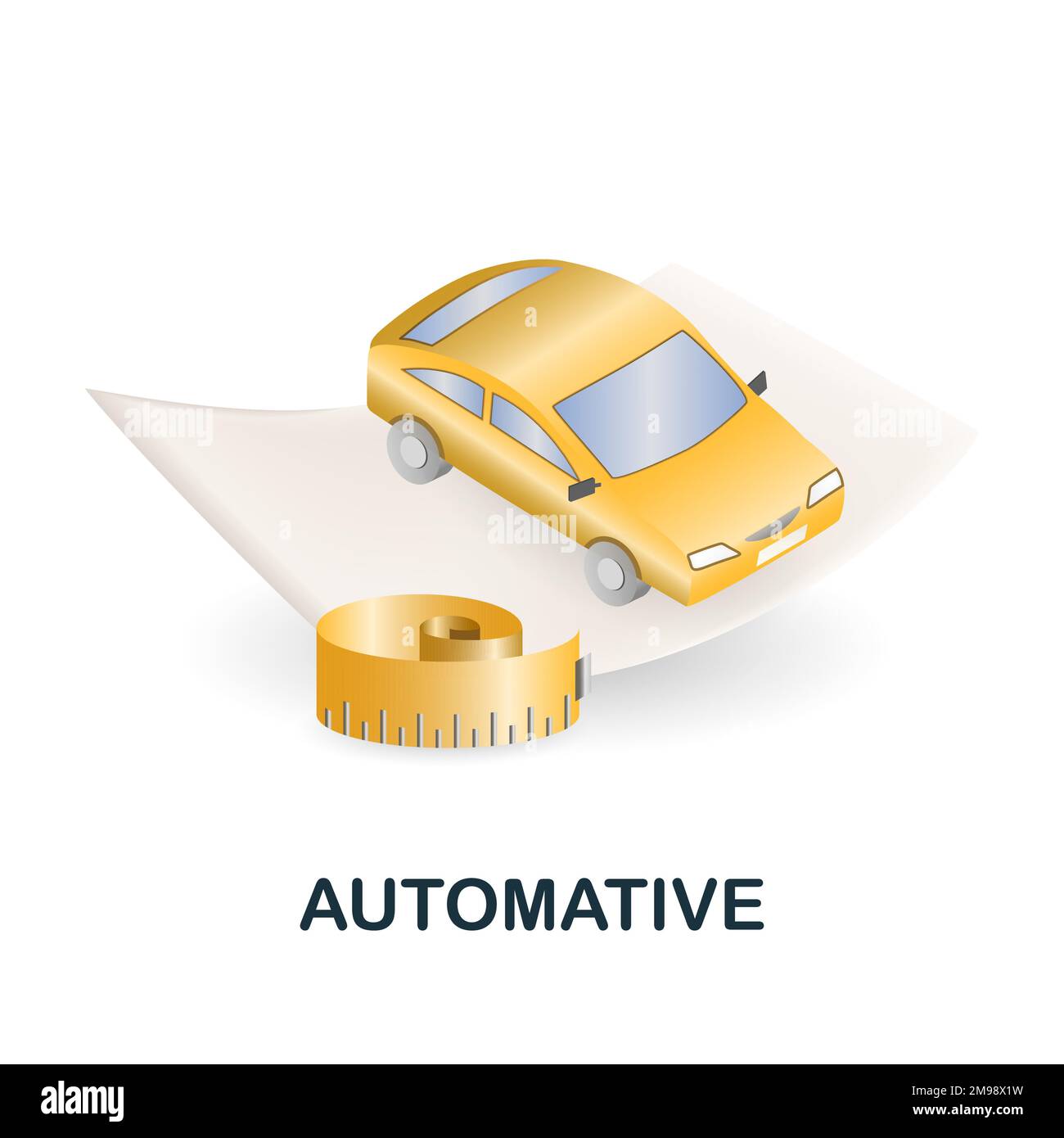 Automative icon. 3d illustration from engineering collection. Creative ...