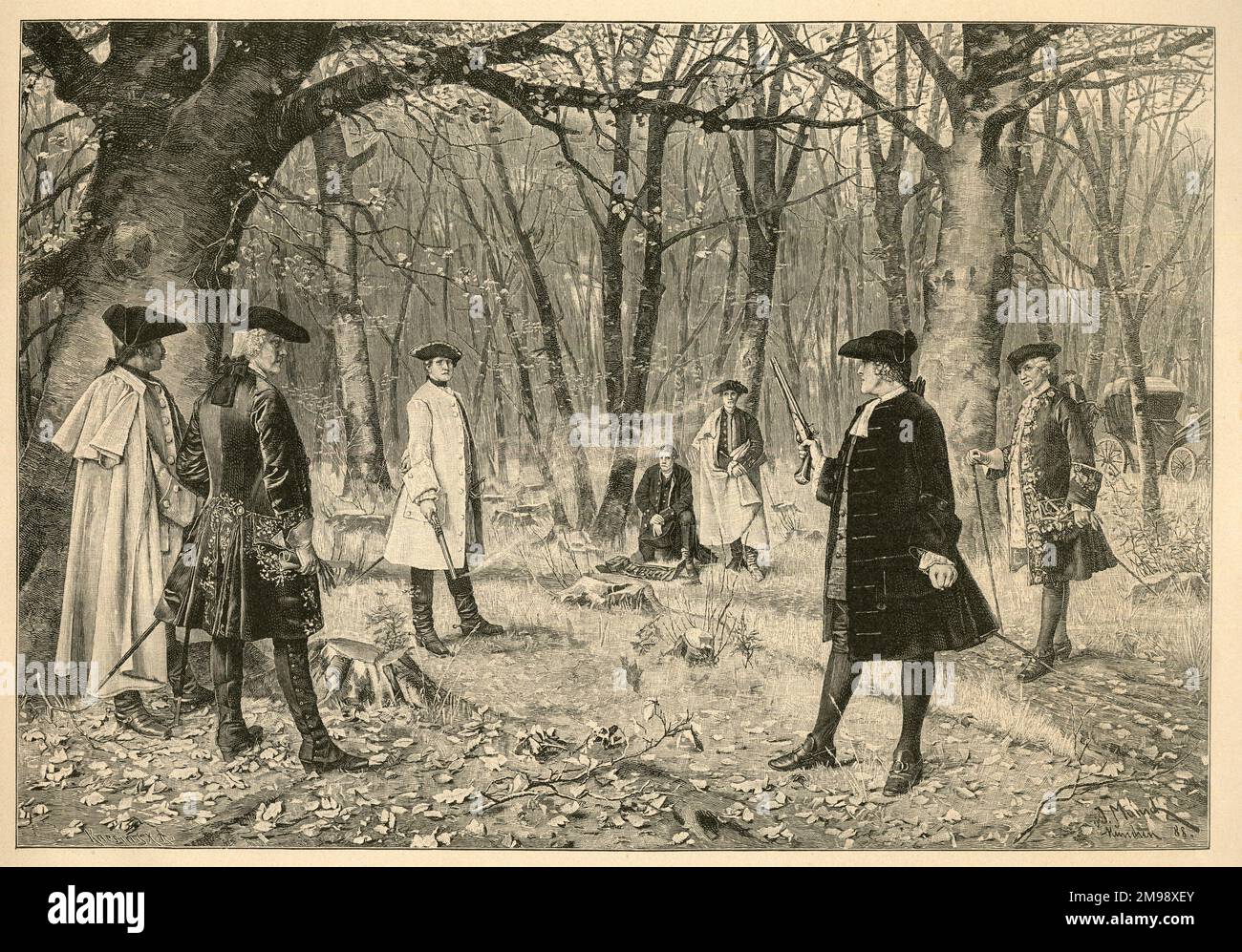 J Munsch - The Duel Stock Photo - Alamy