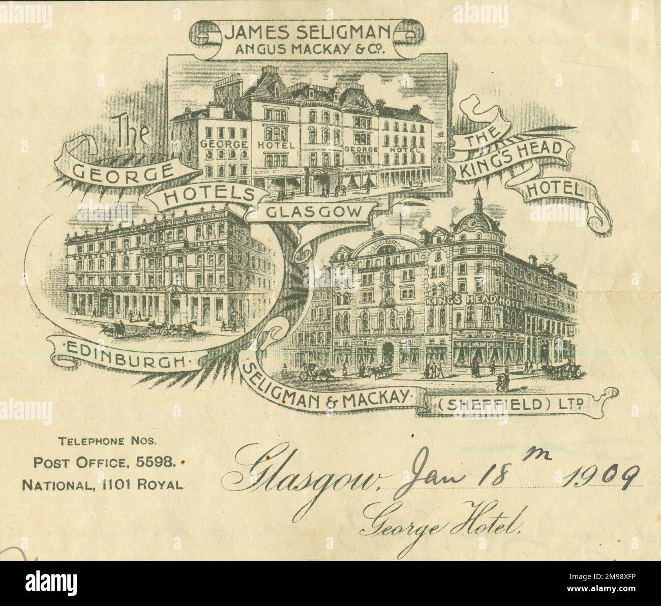 Stationery design, James Seligman, Angus Mackay & Co - the George ...