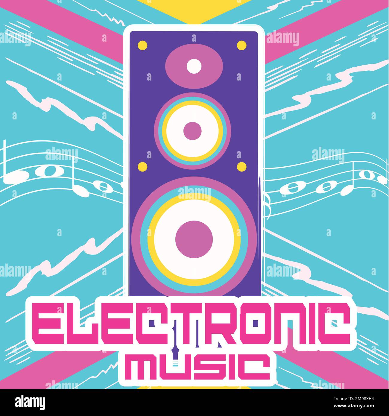 Retro music festival Stock Vector Images - Alamy