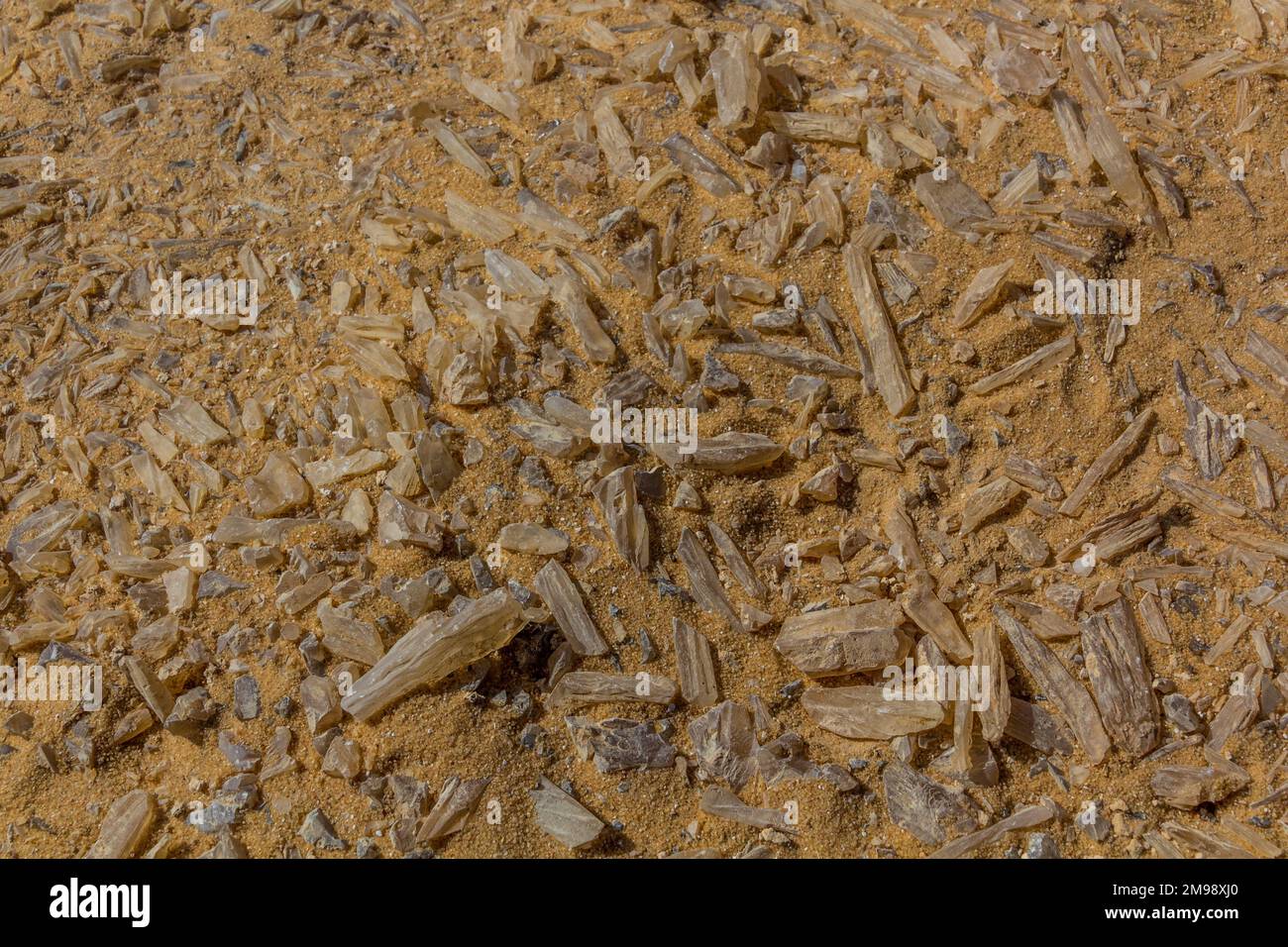 Quartz at the Crystal Mountain in the Western Desert, Egypt Stock Photo ...
