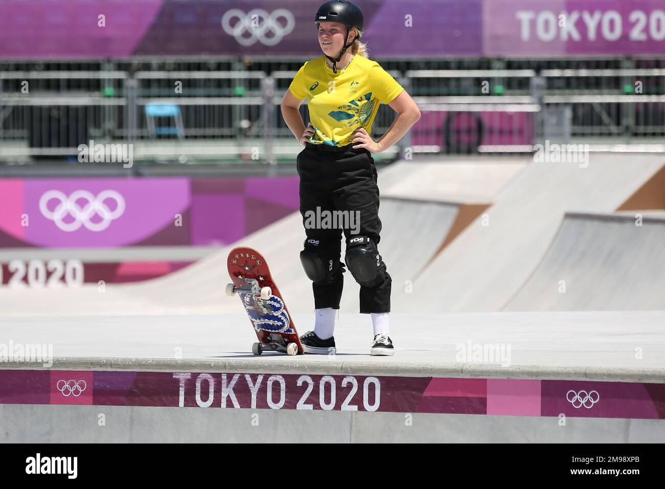 AUG 4, 2021 - TOKYO, JAPAN: Poppy OLSEN of Australia competes in the ...