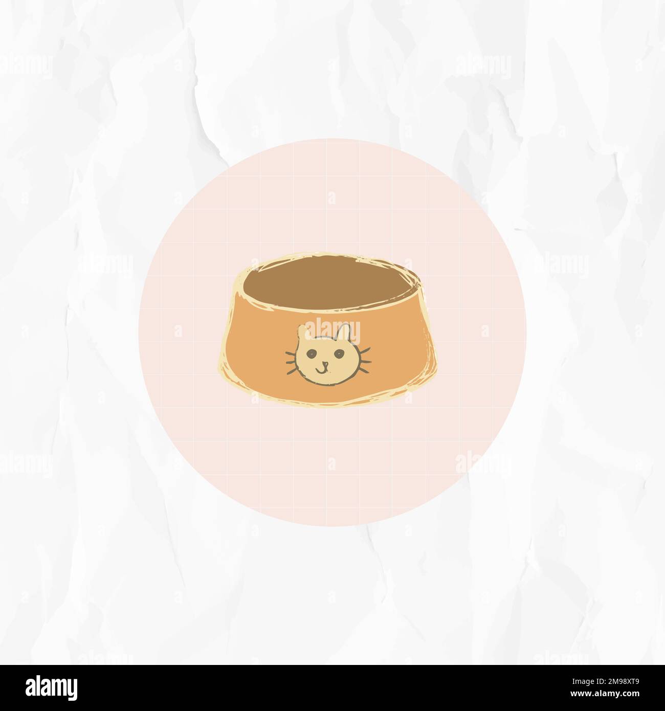 Cat food story highlights icon for social media vector Stock Vector ...