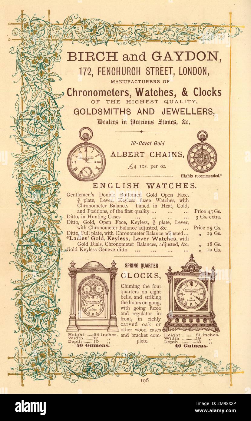 Victorian clocks and watches hi-res stock photography and images - Alamy