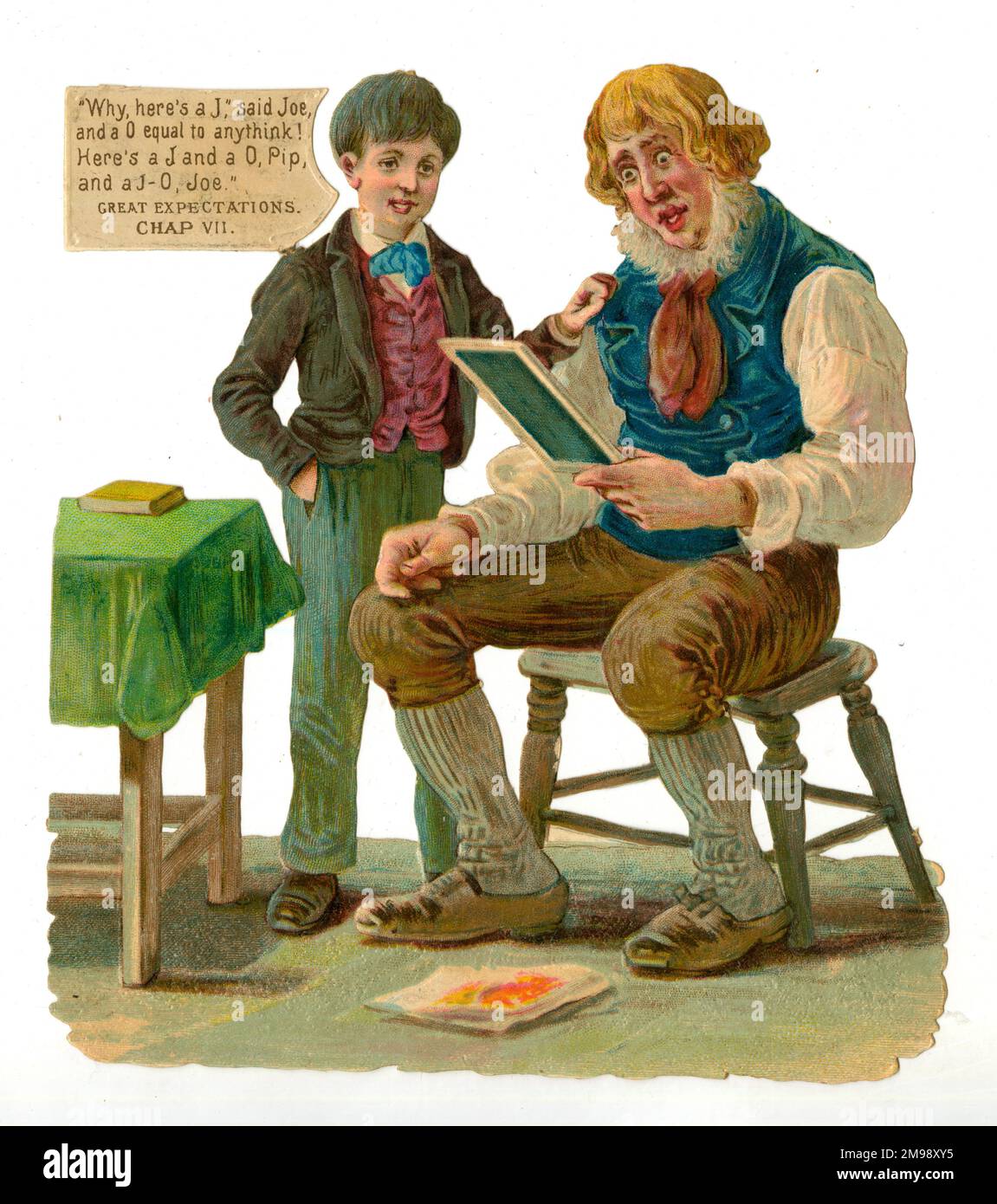 Charles Dickens scrap - Pip and Joe in the novel Great Expectations ...