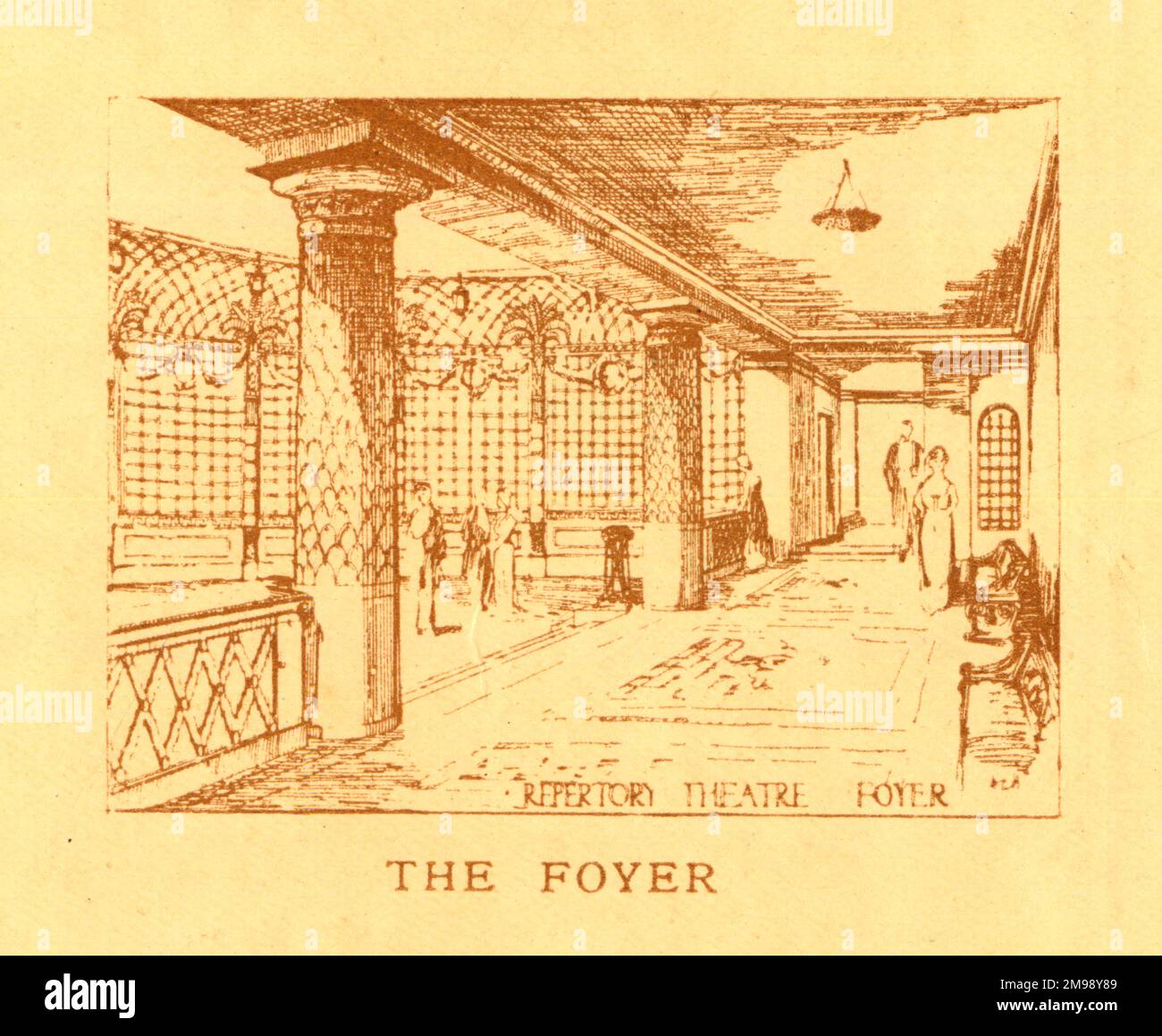 The Foyer, Liverpool Repertory Theatre Stock Photo - Alamy