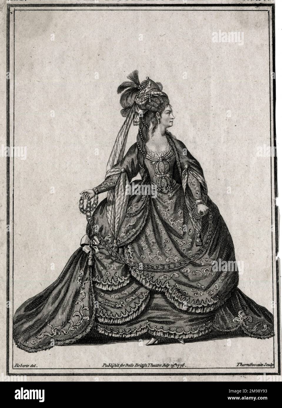 Elizabeth Pope (Miss Younge, 1740-1797), English actress, as Zara (the ...