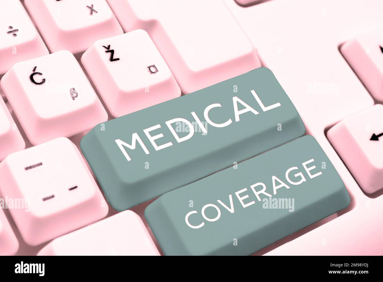 Handwriting text Medical Coverage. Concept meaning inclusion within the ...