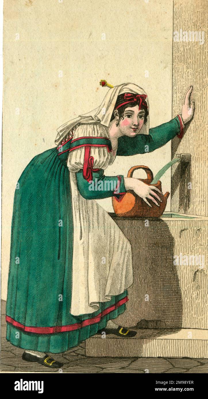 Costumes of Europe - Lady of Rome Stock Photo - Alamy