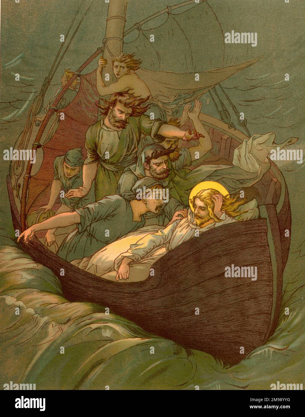 Jesus asleep hi-res stock photography and images - Alamy