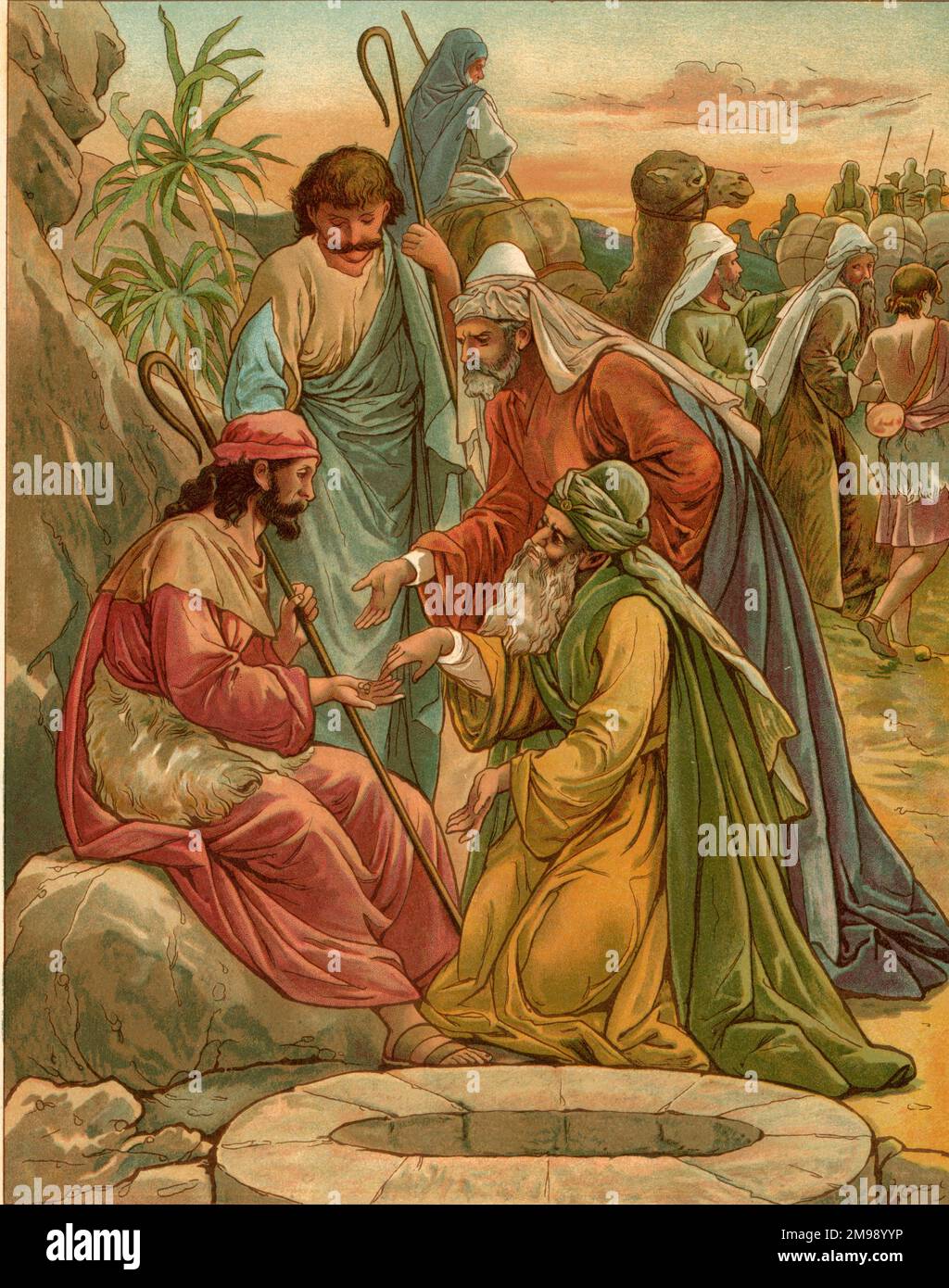 Biblical Tales by John Lawson, Joseph and His Brethren Stock Photo - Alamy