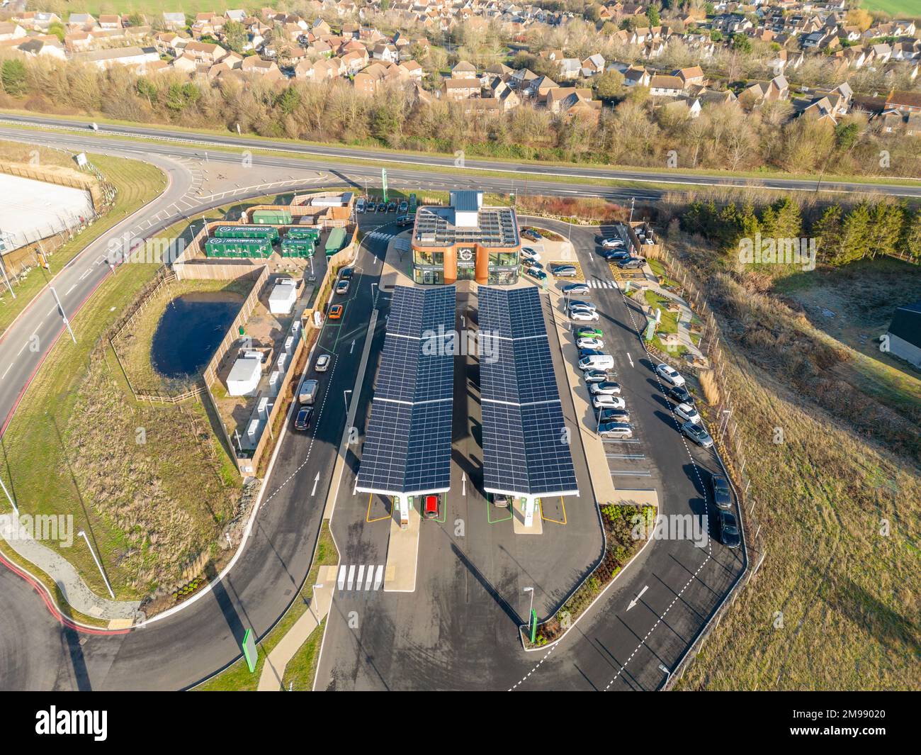 Gridserve electric vehicle forecourt hi-res stock photography and ...