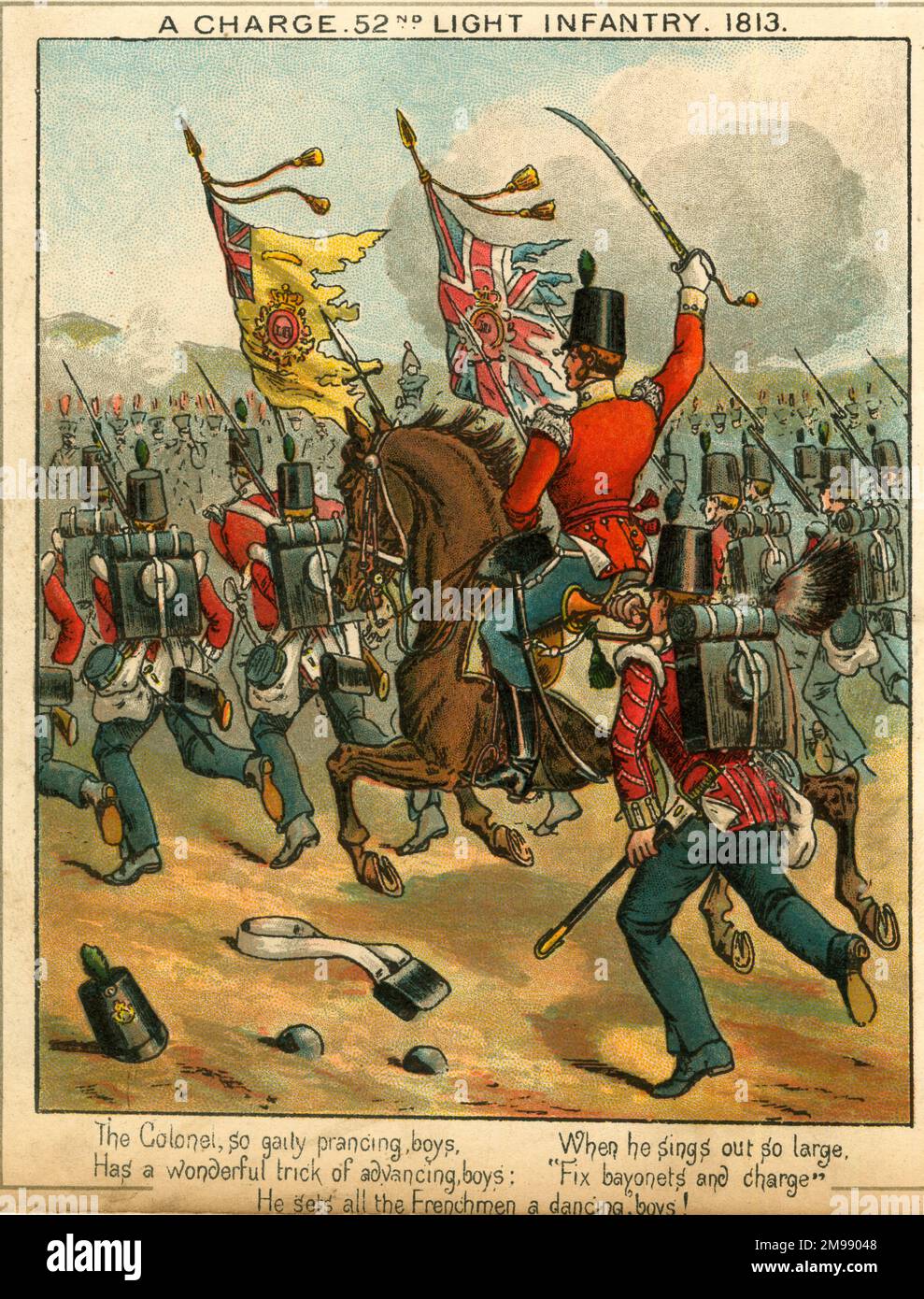 52nd Light Infantry making a charge Stock Photo - Alamy
