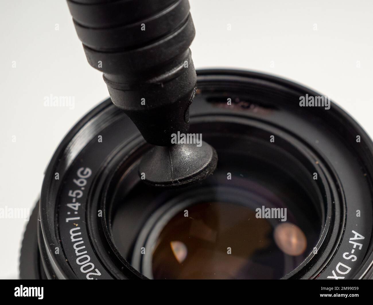 The lens cleaning brush cleans the lens. Brush for cleaning the lens on ...