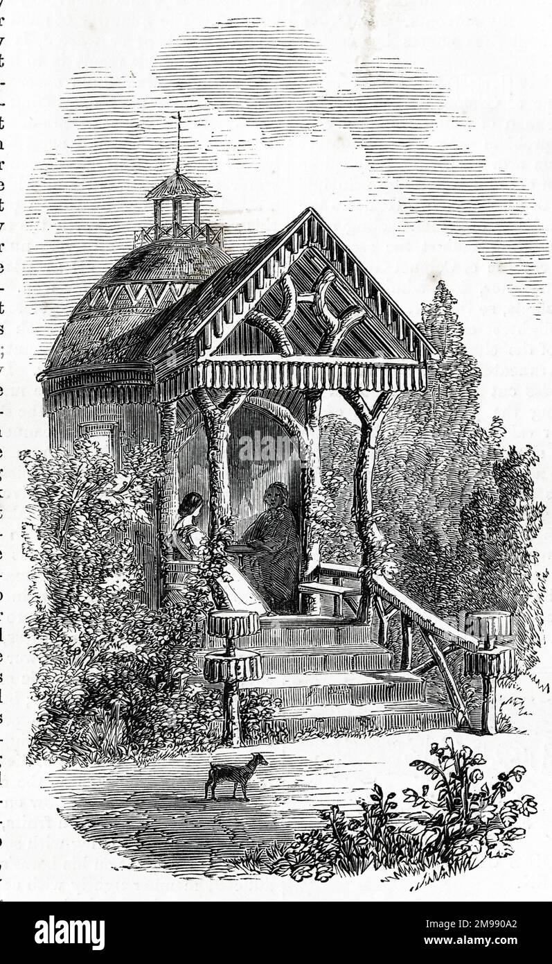 Design for a Rustic Summer House Stock Photo - Alamy