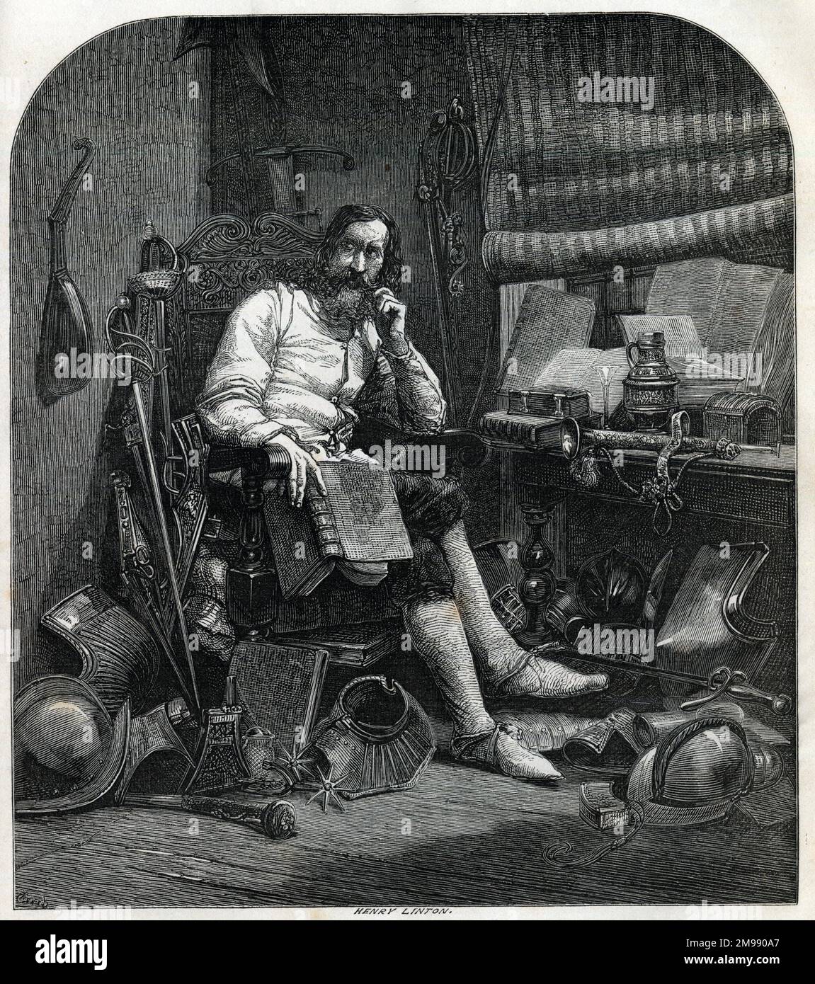Don Quixote in His Study Stock Photo - Alamy