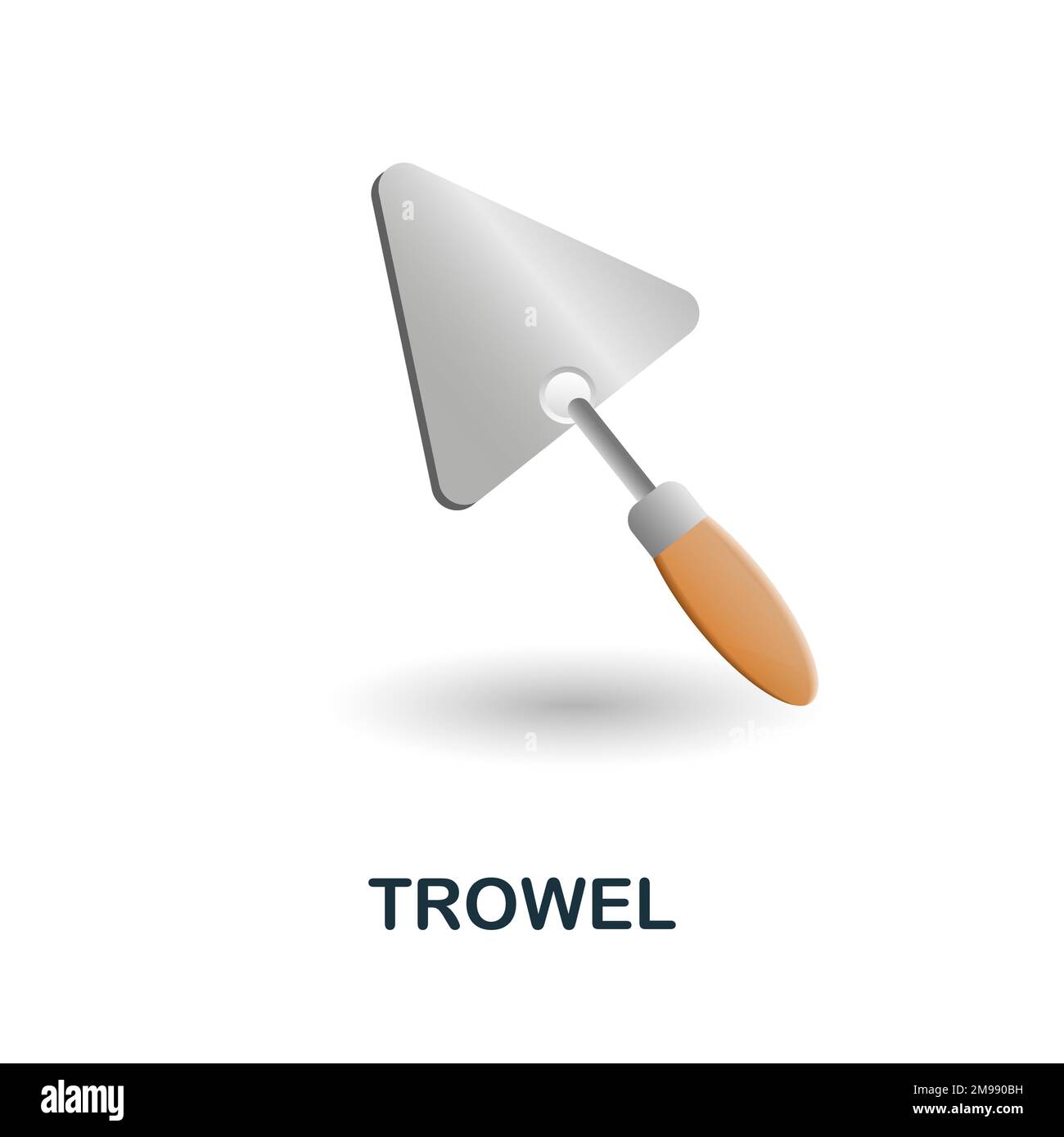 Scraper icon. 3d illustration from construction instruments collection ...