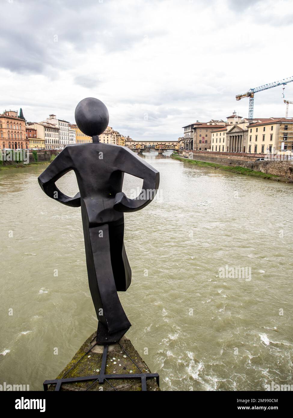 Clet Abraham installation of the Common Man is back on Ponte alle ...