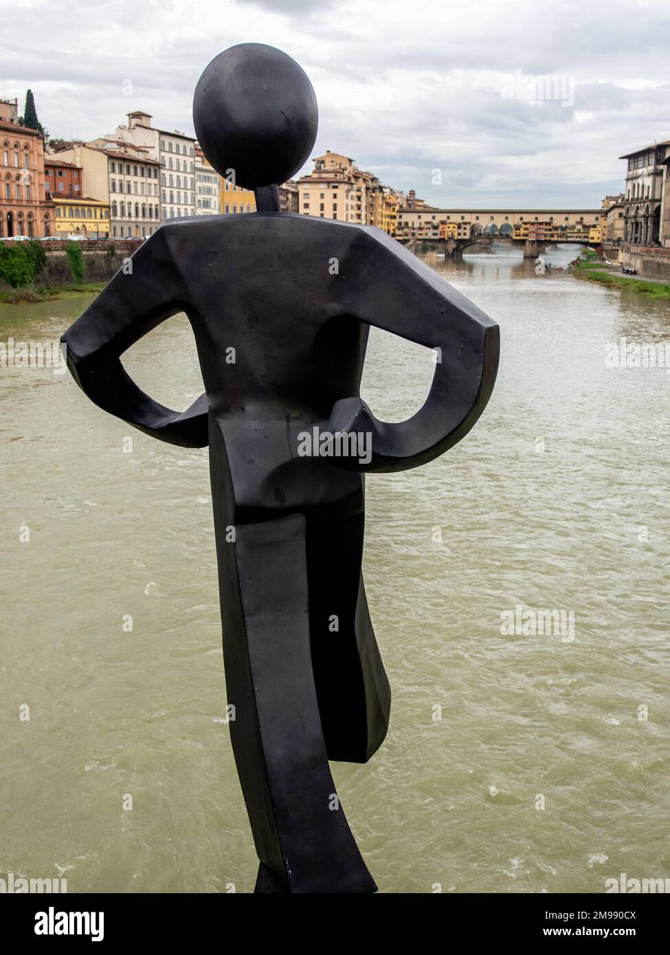 Clet Abraham installation of the Common Man is back on Ponte alle ...