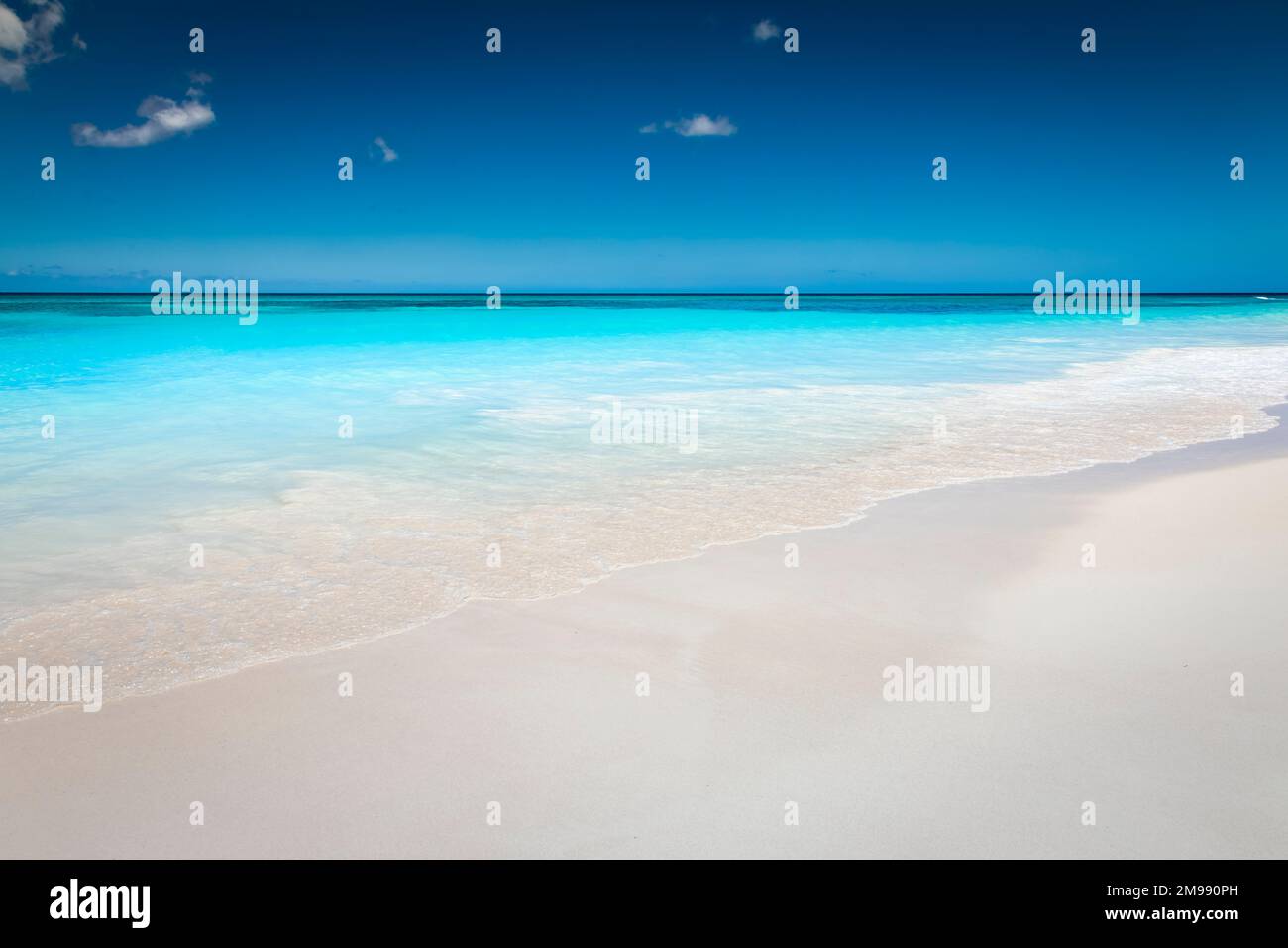 Tropical paradise, sand beach in caribbean Saona Island, Punta Cana ...