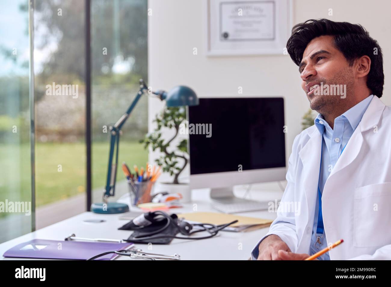 Indian doctor wearing lab hi-res stock photography and images - Alamy