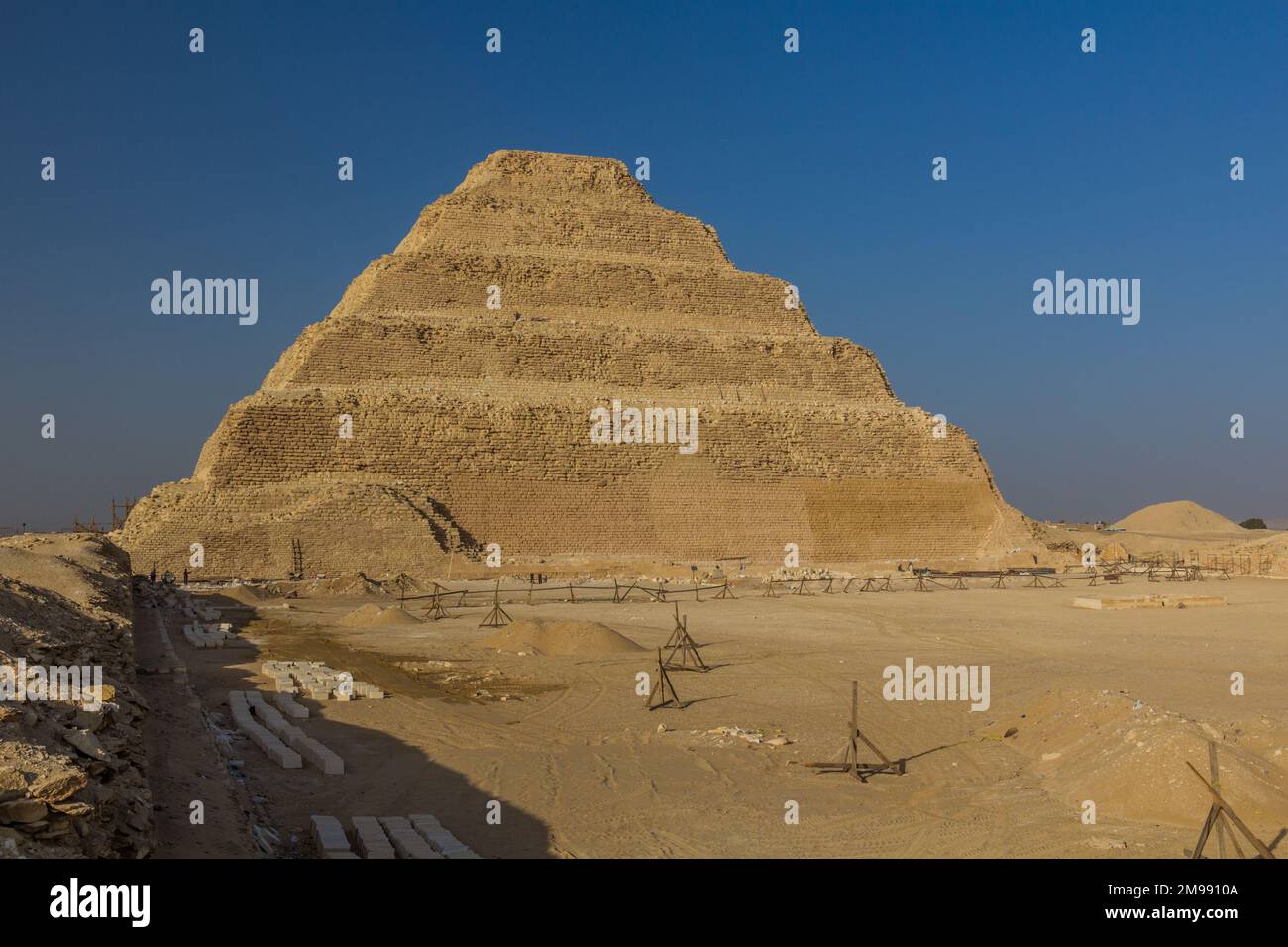 Stepped Pyramid of Djoser (Zoser) in Saqqara, Egypt Stock Photo - Alamy