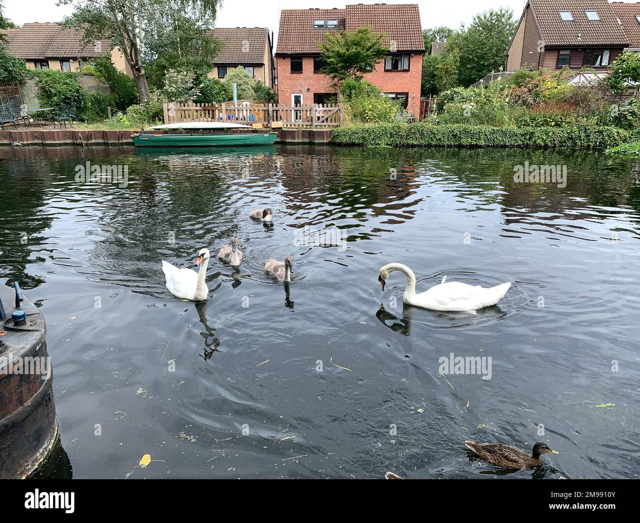 Harefield, London Borough of Hillingdon, UK. 30th July, 2022. A family ...