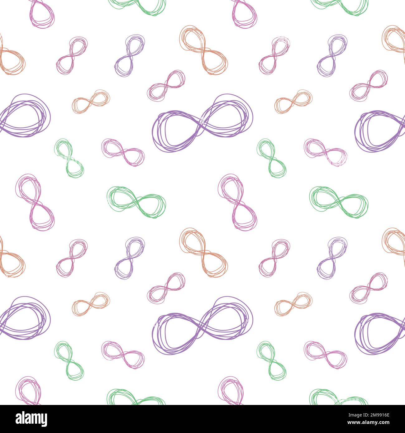 Seamless pattern design shape abstract doodle background illustration for digital and print ...